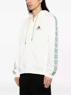 Casablanca Laurel Tape Zip Up Hoodie Jacket