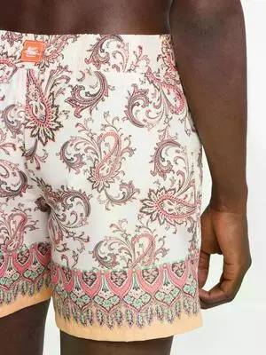 Etro Paisley Print Swim Shorts - Neutrals