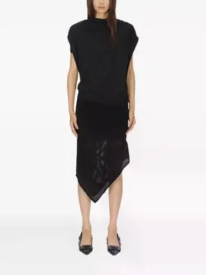 THE GARMENT Scarf Detail Top - Black
