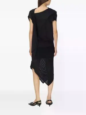 THE GARMENT Scarf Detail Top - Black