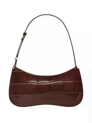 Jacquemus Le Bisou Crocodile-embossed Shoulder Bag - Brown