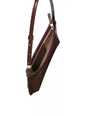 Jacquemus Le Bisou Crocodile-embossed Shoulder Bag - Brown
