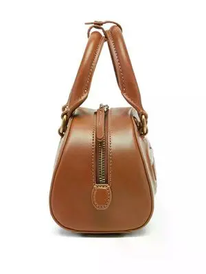 DIESEL® 1dr Dome Embossed Logo Crossbody Bag - Brown