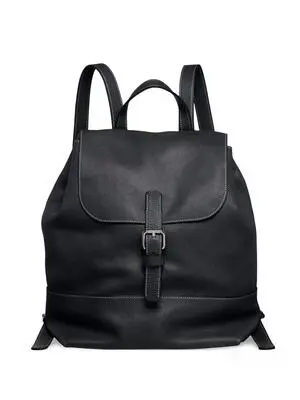 Giorgio Armani Buckled Backpack - Black