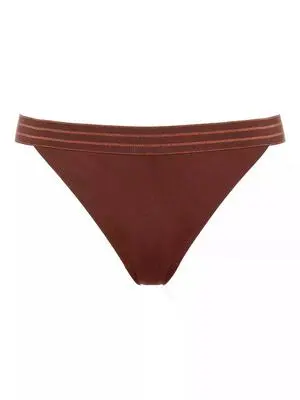 ERES Rayonnant Striped Bikini Bottom Brown