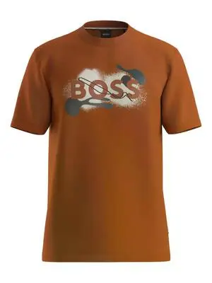 BOSS Logo-print Cotton T-shirt