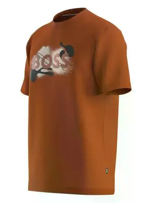 BOSS Logo-print Cotton T-shirt
