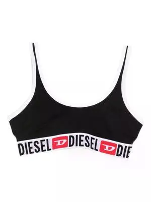DIESEL Logo Band Bra - Black