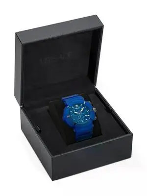 Versace Vertime 45mm Chronograph Watch - Blue