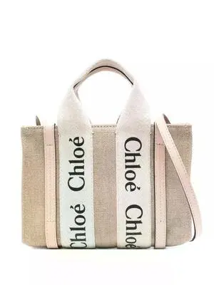 Chloé Logo-detail Tote Bag - Neutrals