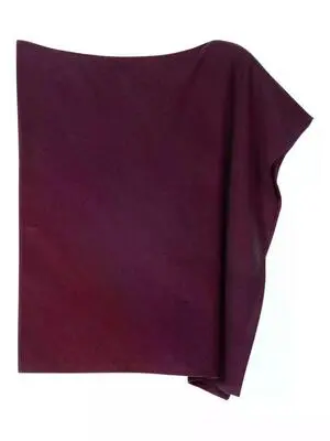 Eric Bompard Cowl-neck Short Poncho