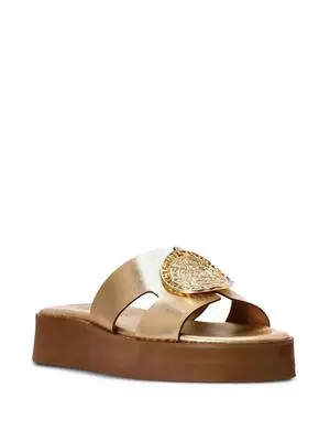 KOTRIS SANDALS Metallic-embellished Platform Sandals