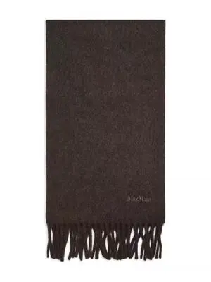 Max Mara Scilli Fringed Scarf - Brown