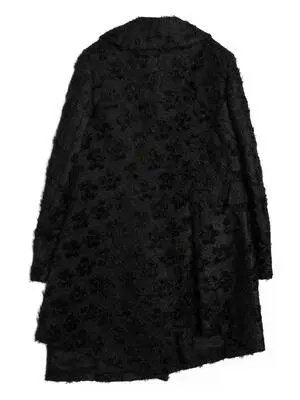 Comme Des Garçons Flower-patterned Jacquard Coat