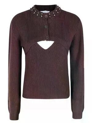 ISABELLE BLANCHE Cut-out Embellished Sweater