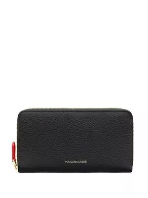 MAISON DE SABRE Zip-fastening Leather Wallet - Black