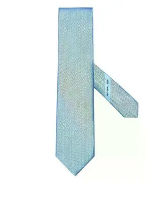 Zegna Patterned Neck Tie - Blue