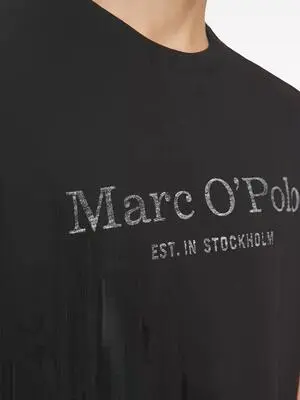 Marc O'polo Graphic-logo T-shirt - Black