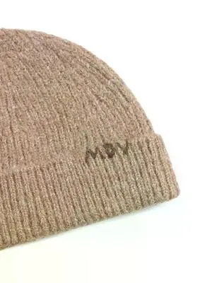 Manière De Voir Logo-embroidered Knit Beanie