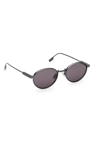 Zegna 52mm Oval Sunglasses