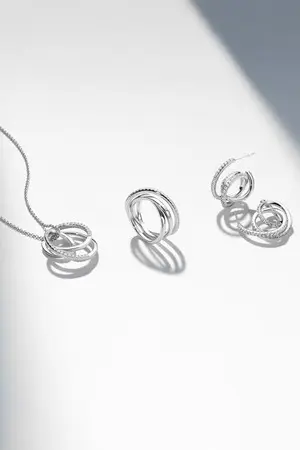 SIF JAKOBS JEWELLERY Spirale Necklace - 925 Sterling Silver