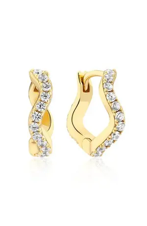 SIF JAKOBS JEWELLERY Ellera Waves Earrings 18k Gold Plated