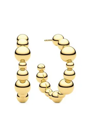 SIF JAKOBS JEWELLERY Bormio Circolo Hoop Earrings - 18k Gold Plated
