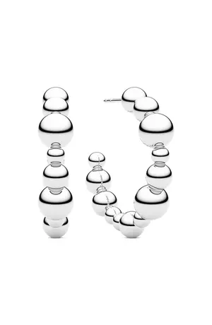 SIF JAKOBS JEWELLERY Bormio Circolo Hoop Earrings 925 Sterling Silver