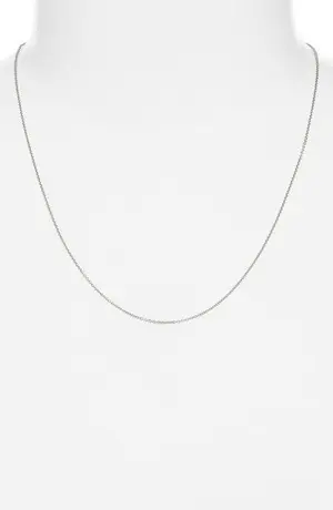 NASHELLE Adjustable Chain Necklace - Sterling Silver