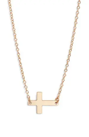 NASHELLE Cross Pendant Necklace - Gold Fill