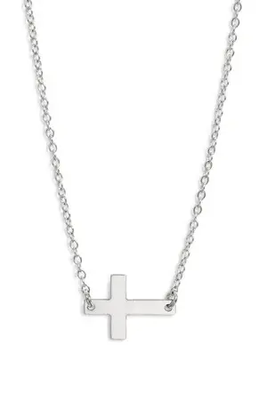 NASHELLE Cross Pendant Necklace - Sterling Silver