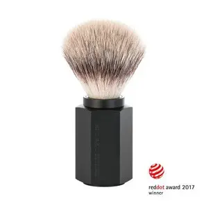 MUHLE Hexagon Silvertip Fiber Shaving Brush - Graphite
