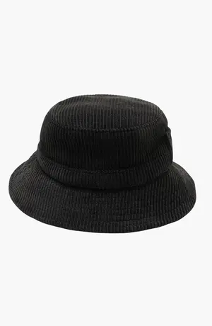 W Y E T H Corduroy Bucket Hat - Black
