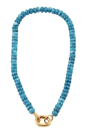 ERIN MCDERMOTT JEWELRY Beaded Gemstone Necklace - Blue