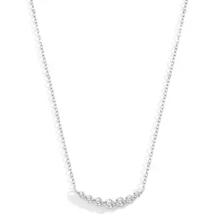 MINT & LILY Classic Arc Cubic Zirconia Necklace - 925 Sterling Silver