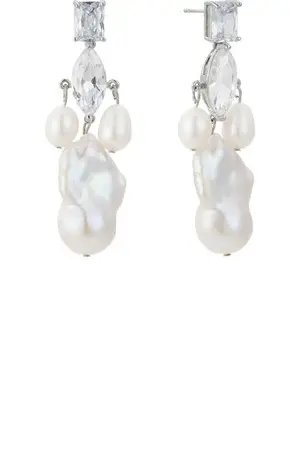 UNTAMED PETALS Astoria Pearl Drop Earrings