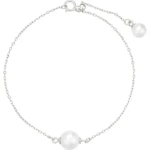 UNTAMED PETALS Abigail Pearl Bracelet - Silver