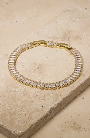 UNTAMED PETALS Polly Tennis Bracelet - Gold