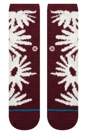 Stance Daisies Cozy Crew Socks - Fig