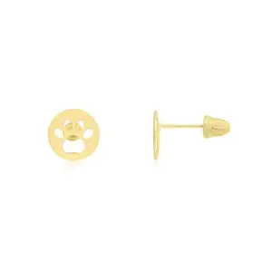 THE LOVERY FINE JEWELRY Baby Paw Screw Back Stud Earrings - Yellow Gold