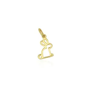 THE LOVERY FINE JEWELRY Mini Gold Bunny Charm - Yellow Gold