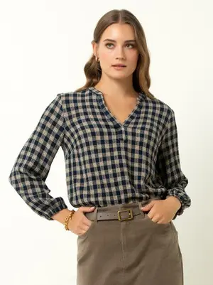 Single Stitch Blouse Tops