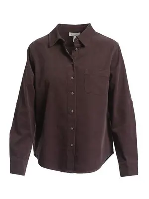 SINGLE STITCH Corduroy Button-up Shirt - Driftwood
