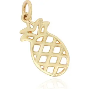 THE LOVERY FINE JEWELRY Mini Gold Pineapple Charm - Yellow Gold