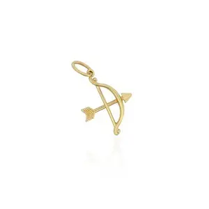 THE LOVERY FINE JEWELRY Mini Gold Bow And Arrow Charm - Yellow Gold