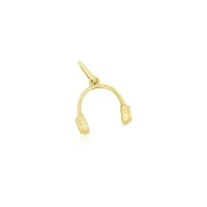 THE LOVERY FINE JEWELRY Mini Gold Headphone Charm - Yellow Gold
