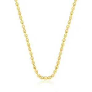 THE LOVERY FINE JEWELRY 14k Gold Nugget Bead Chain Necklace - Yellow Gold