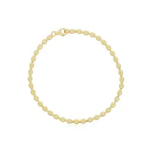 THE LOVERY FINE JEWELRY 14k Nugget Bead Chain Bracelet - Yellow Gold