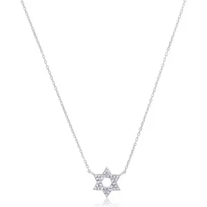 THE LOVERY FINE JEWELRY Diamond Star Of David Pendant Necklace - White Gold