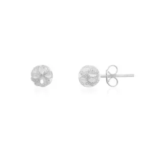 THE LOVERY FINE JEWELRY Sparkle Cut Ball Stud Earrings - White Gold